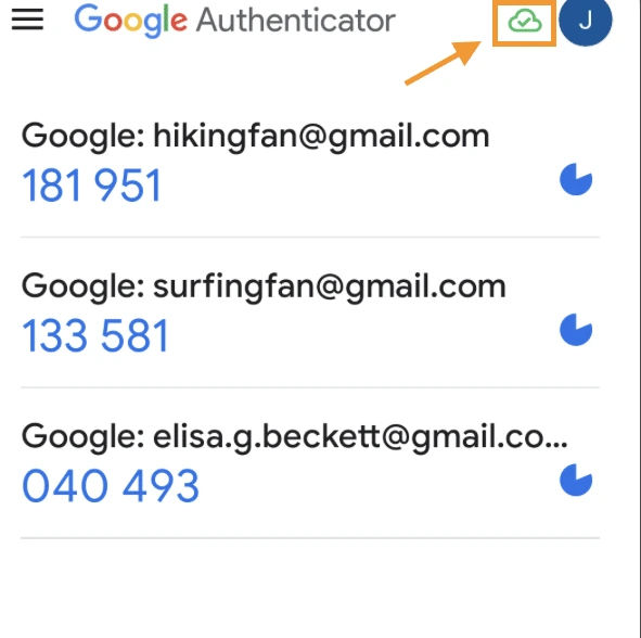Disable Google Authenticator cloud sync feature for better security